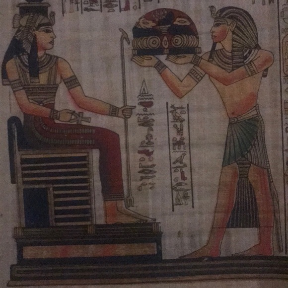 Wall Decor | Egyptian Papyrus Hand Paint | Poshmark